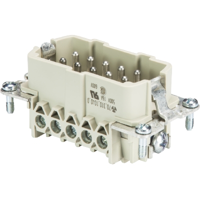 Wieland 10 Pole Plug Insert-Male | 70.310.1040.0