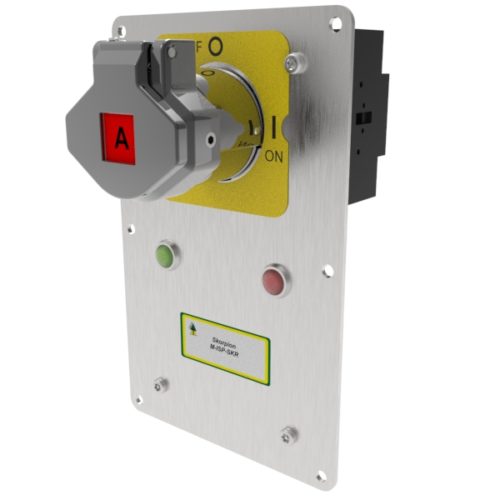 Idem M-ISP-SKR-63: Solenoid Release Isolation Switch Panel Mount 63A4pole