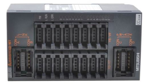 "Mitsubishi AJ65VBTCU2-16T Output Module 12/24VDC, 16 Transistor Outputs"