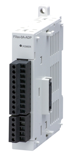 "Mitsubishi FX3U-3A-ADP Analog Adapter Module | 2 Inputs, 1 Output"