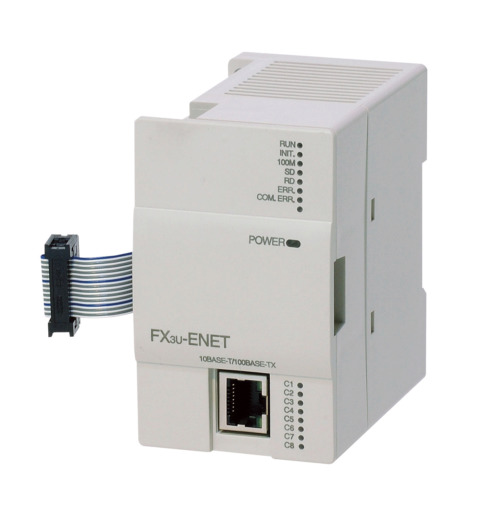 "Mitsubishi FX3U-ENET Communication Module for Ethernet, RJ45, MELSEC FX3U"