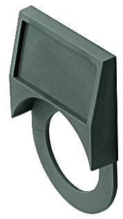 Securely display names or labels with the 24x24mm External Nameplate ...