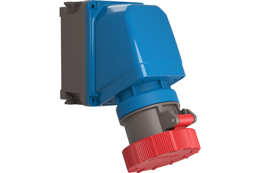 Palazzoli X-CEE SAFETY PERFORMANCE 65 ANGLED WALL MOUNTED SOCKET 63A 3P ...