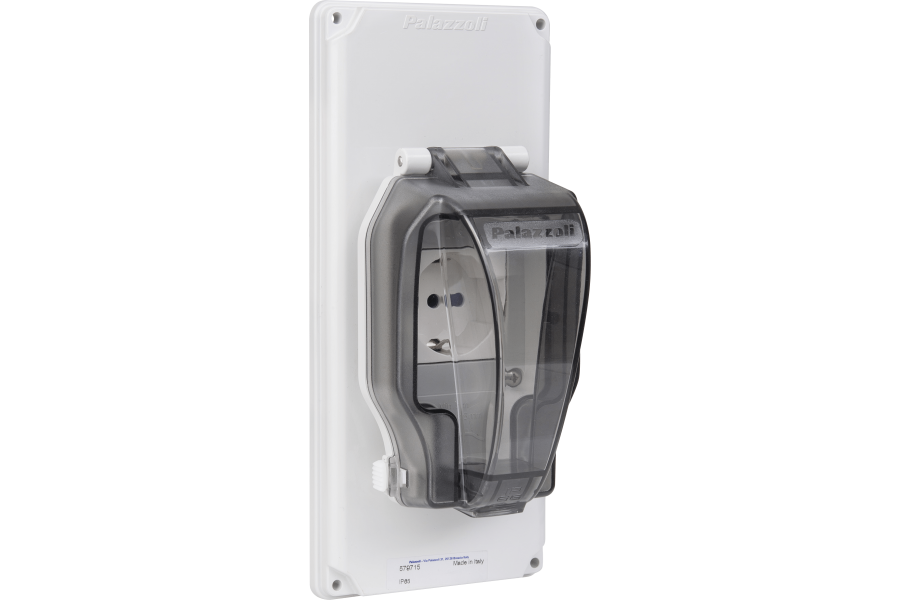 Palazzoli P579715 | TOPTER FIXED SOCKET WATERTIGHT WITH INSERTED PLUG IP65