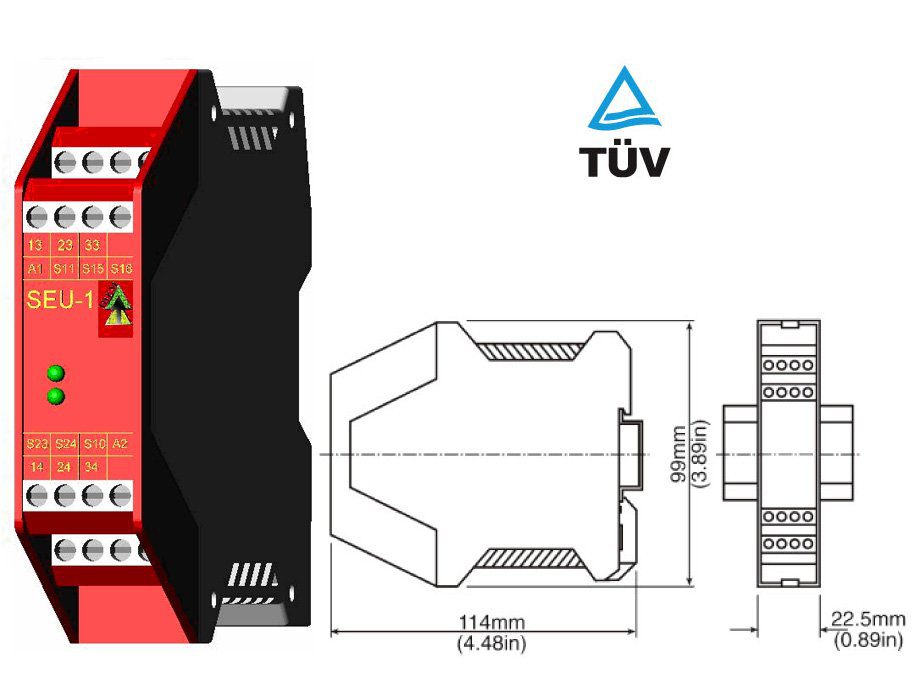 Idem 180010: SEU-1 Expansion module 24V std screw terminals