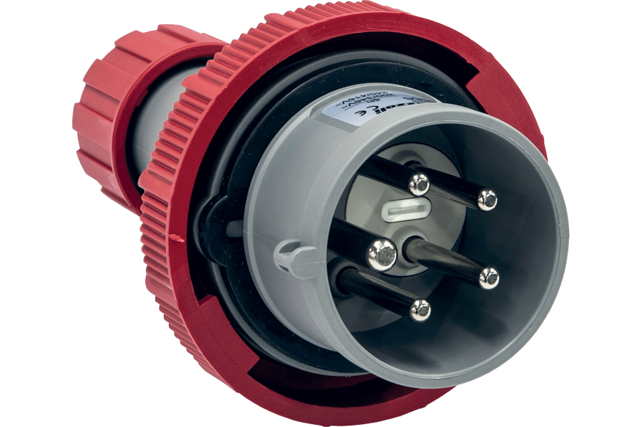 Palazzoli P710266 | MULTIMAX STRAIGHT PLUG WITH PHASE INVERTER 32A 3P+N ...