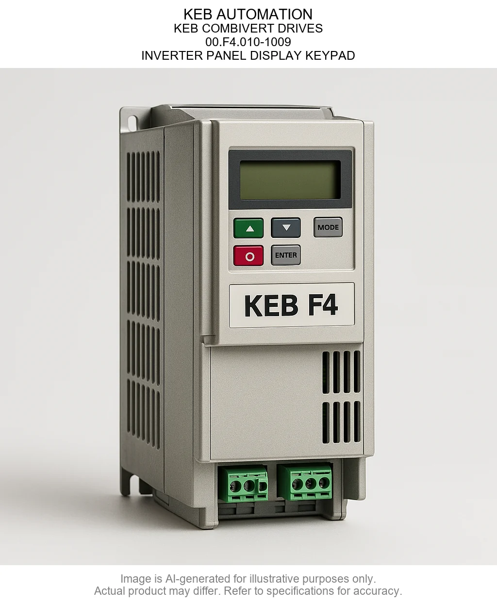 KEB AUTOMATION; KEB COMBIVERT DRIVES; 00.F4.010-1009; INVERTER PANEL ...