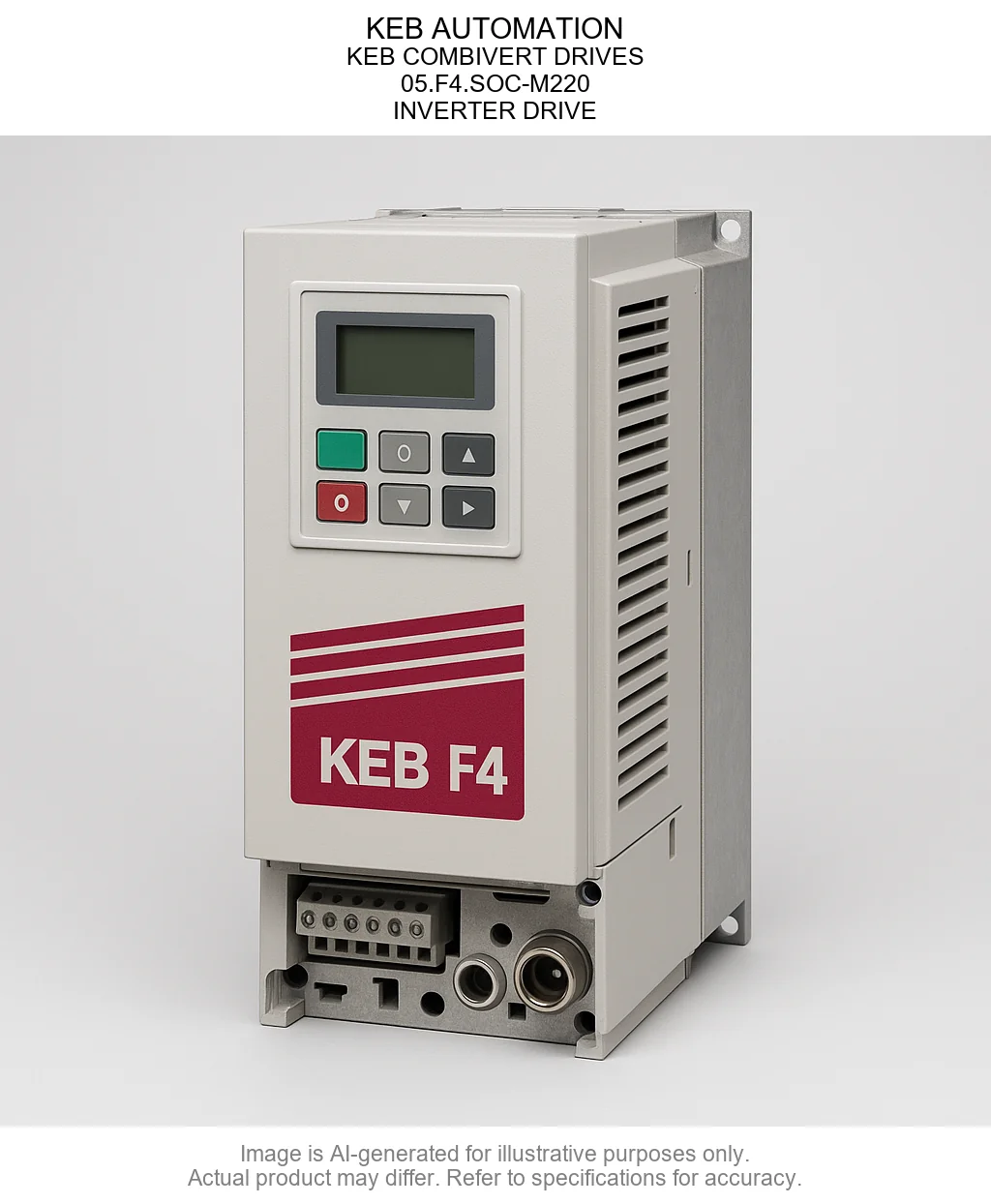 KEB AUTOMATION; KEB COMBIVERT DRIVES; 05.F4.SOC-M220; INVERTER DRIVE
