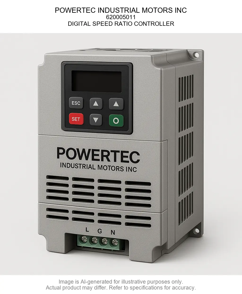 POWERTEC INDUSTRIAL MOTORS INC; 620005011; DIGITAL SPEED RATIO CONTROLLER