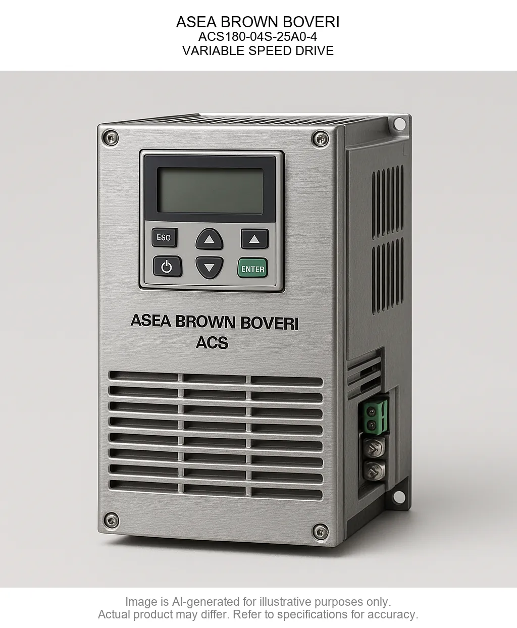 ASEA BROWN BOVERI; ACS180-04S-25A0-4; VARIABLE SPEED DRIVE
