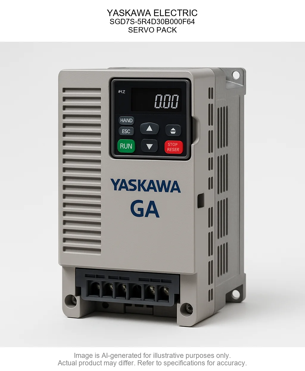YASKAWA ELECTRIC; SGD7S-5R4D30B000F64; SERVO PACK