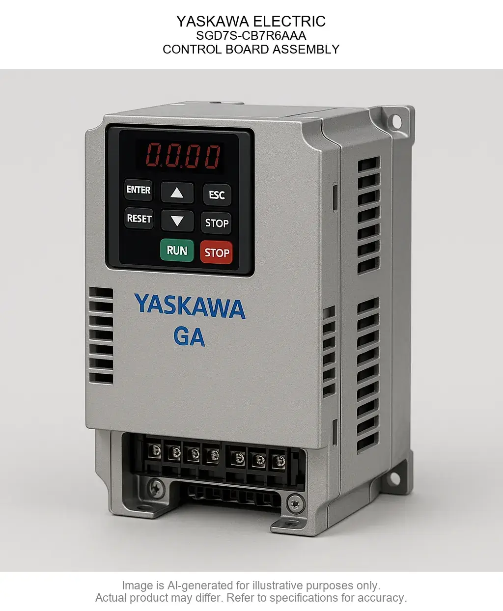 YASKAWA ELECTRIC; SGD7S-CB7R6AAA; CONTROL BOARD ASSEMBLY